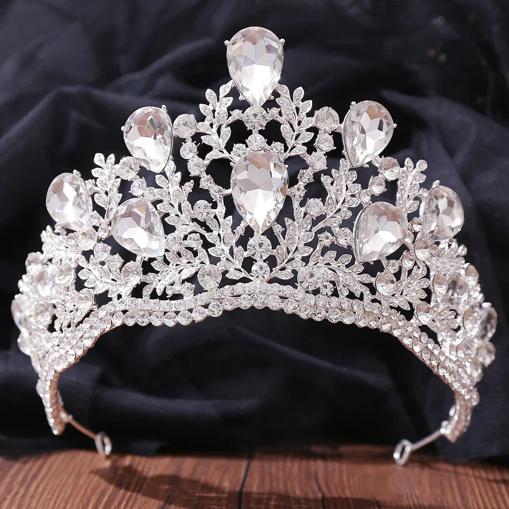 Crystal Pageant Crown - Majestic Tiara for Special Events – Tulle Lux ...