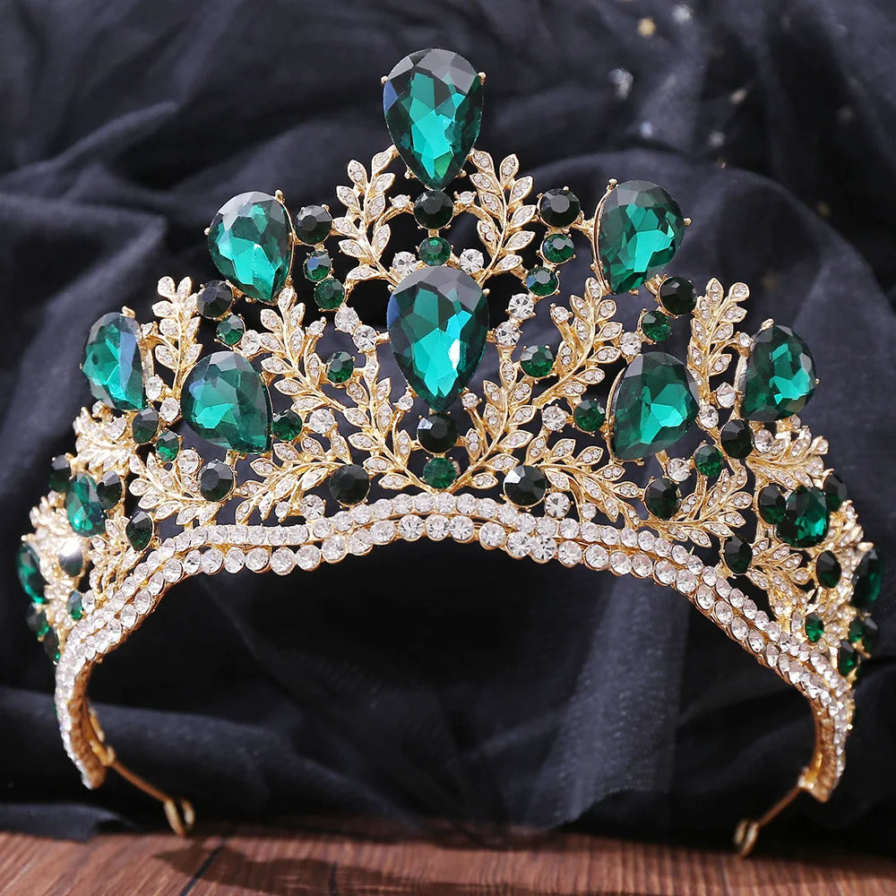Crystal Pageant Crown - Majestic Tiara for Special Events – Tulle Lux ...