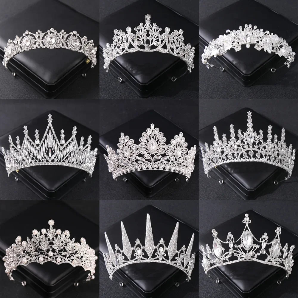 Crystal Birthday Tiaras And Crowns Party Queen Hair Accessories – Tulle ...