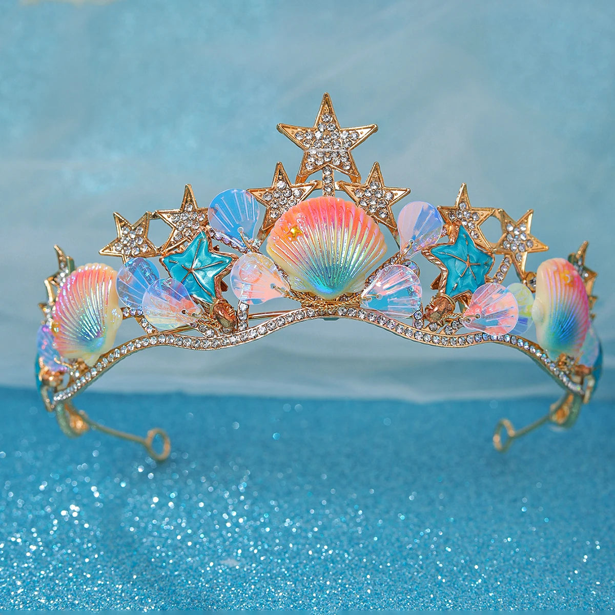 Sea Shell Tiara Crown Birthday Party Costume Hair Accessory – Tulle Lux ...
