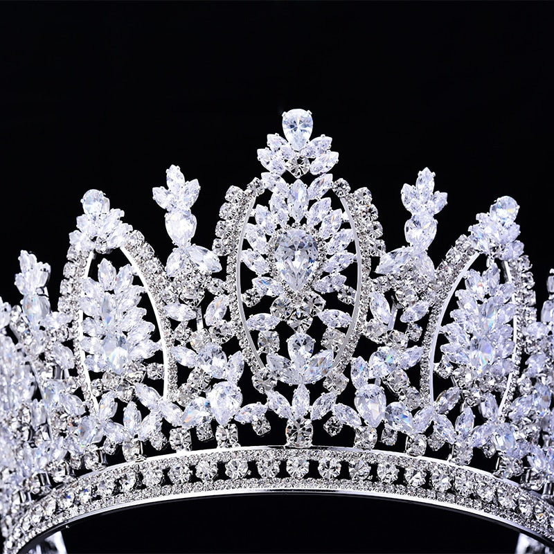 Classic Princess Crown Elegant Wedding Bridal Pageant Tiara Crown ...
